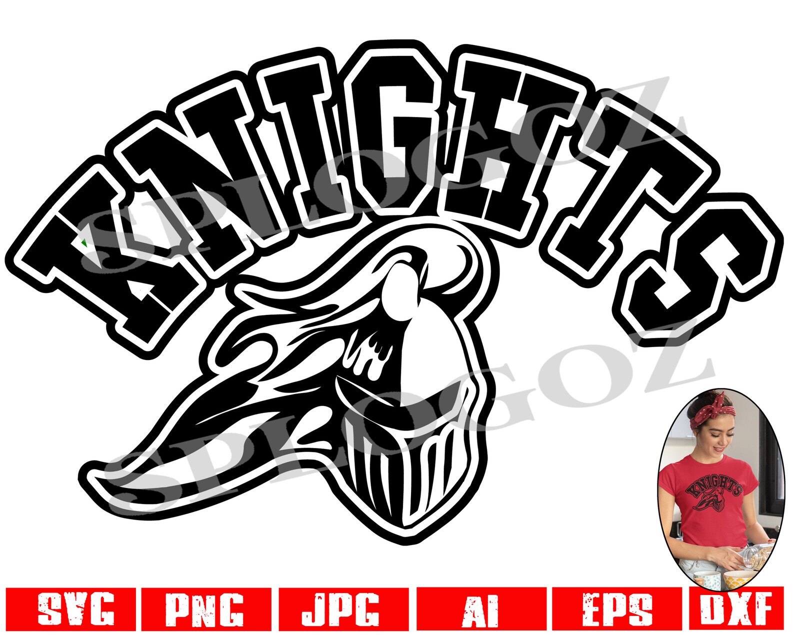 Knights Svg Knight Svg Mascot Knights Soccer Svg Digital - Etsy