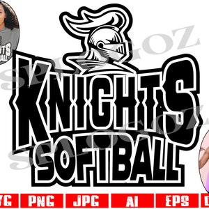 Knights Softball Svg, Knight Softball Svg, Knights Svg, Knight Svg ...
