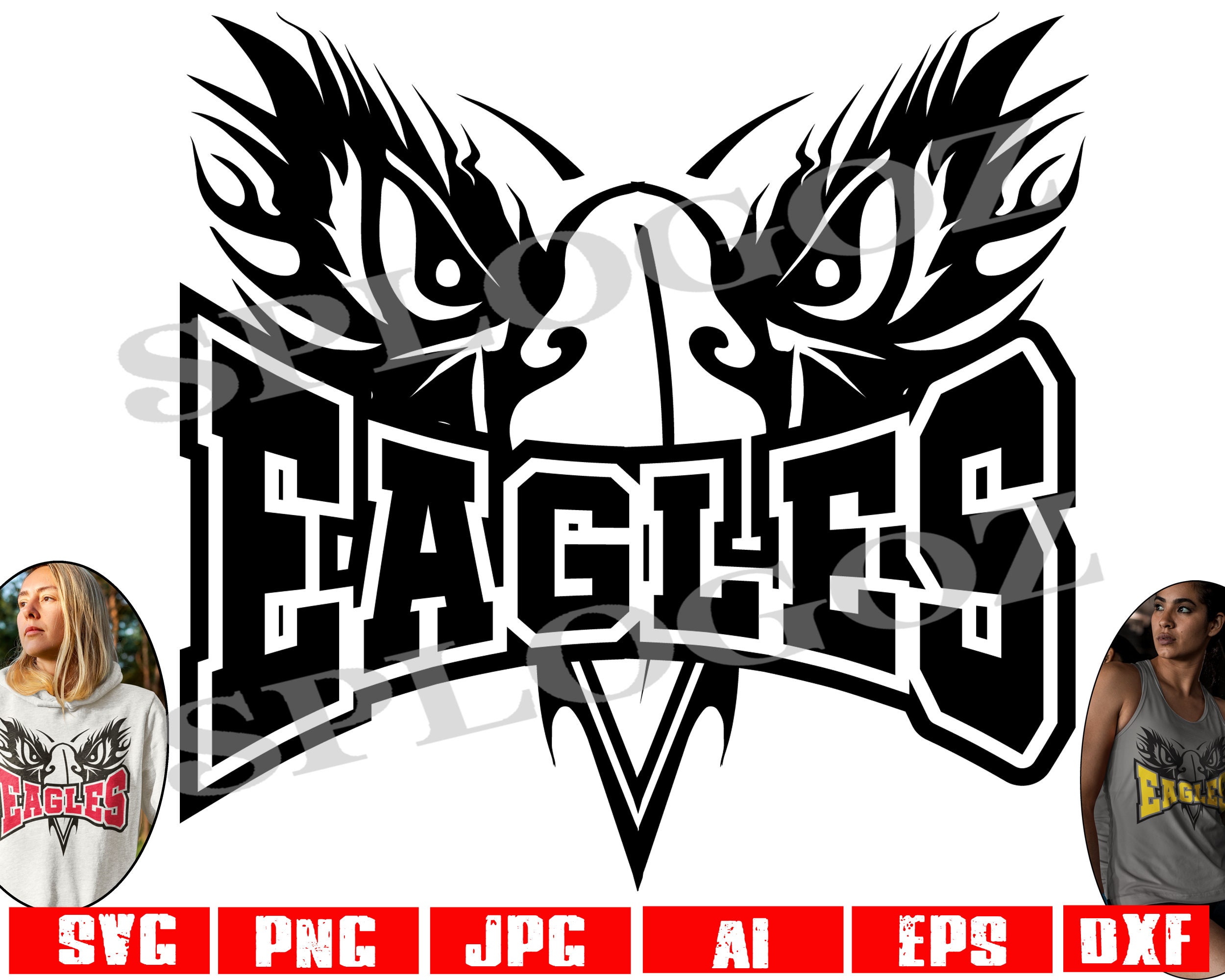 Eagle Svg Eagles Svg Mascot Eagles Png Eagles Download SVG - Etsy Israel