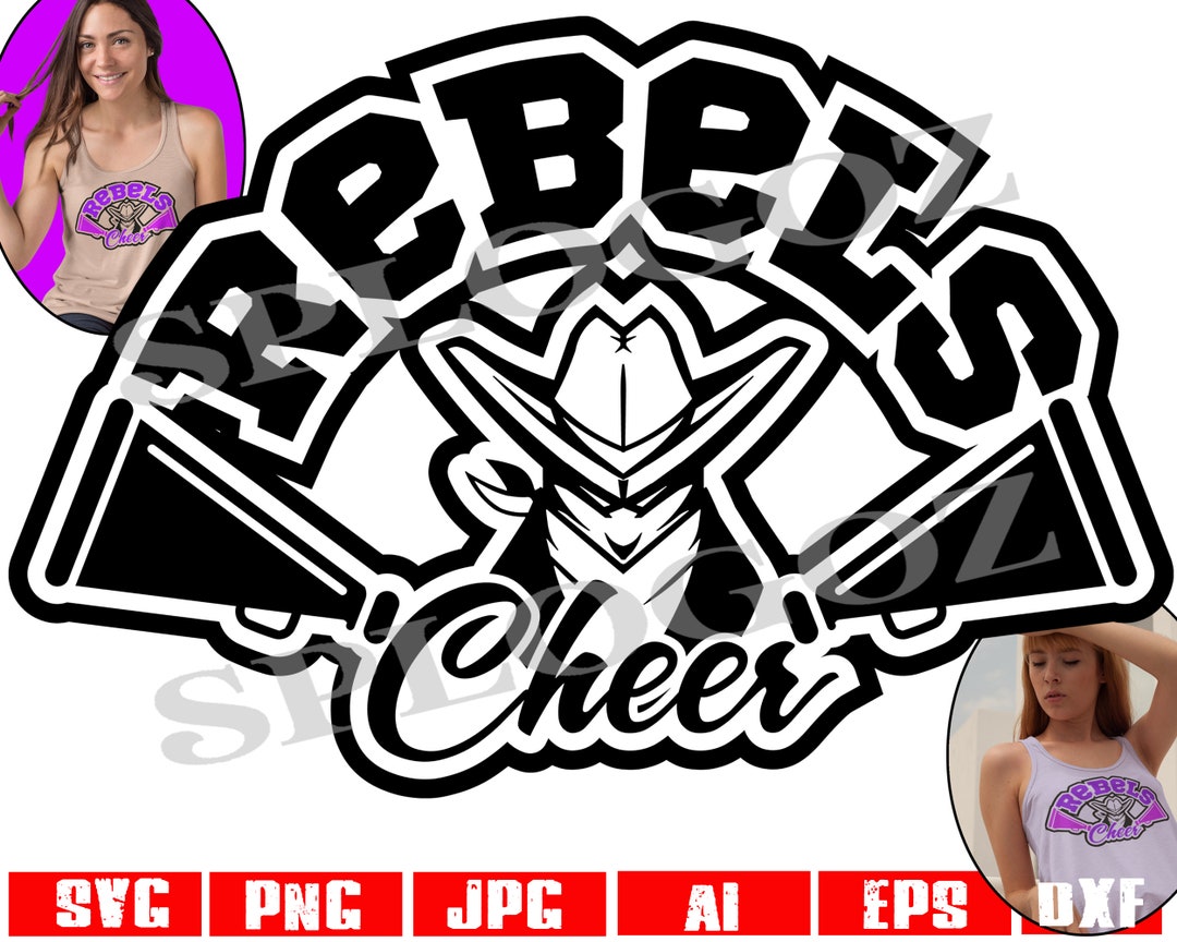 Rebels Cheer Svg, Rebel Cheer Svg, Rebels Cheerleading Svg, Rebel ...