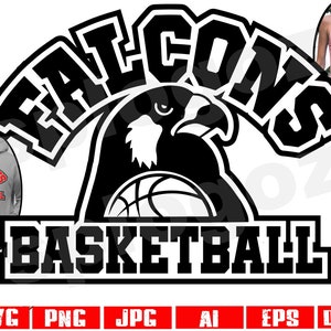 Falcons Basketball Svg, Falcon Basketball Svg, Falcons Basketball Png ...