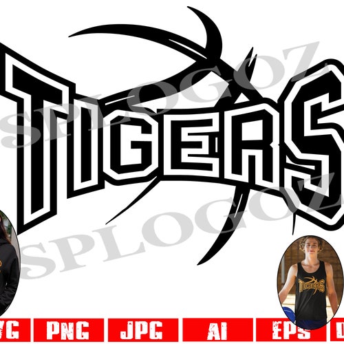 Lady Tigers Basketball Digital Art File SVG and DXF File - Etsy