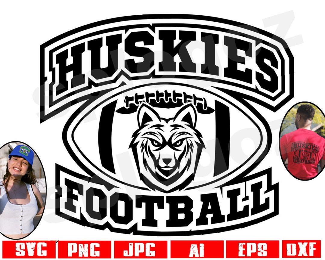 Huskies Football Svg Husky Football Svg Huskies Football Png Husky ...