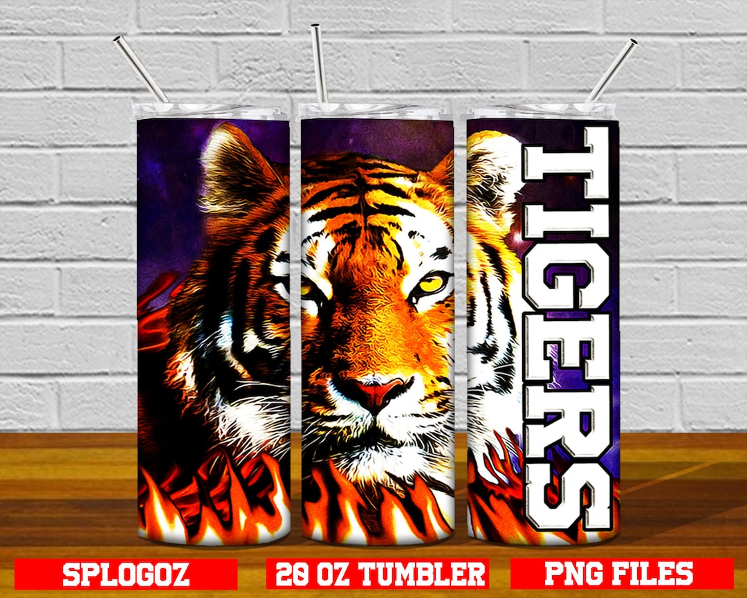 Tigers Tumbler Wrap, Tigers Tumbler Png, Tigers Sublimation Png, 20oz ...