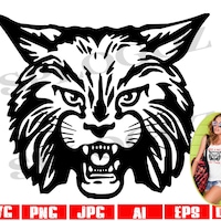Wildcat Svg - Etsy