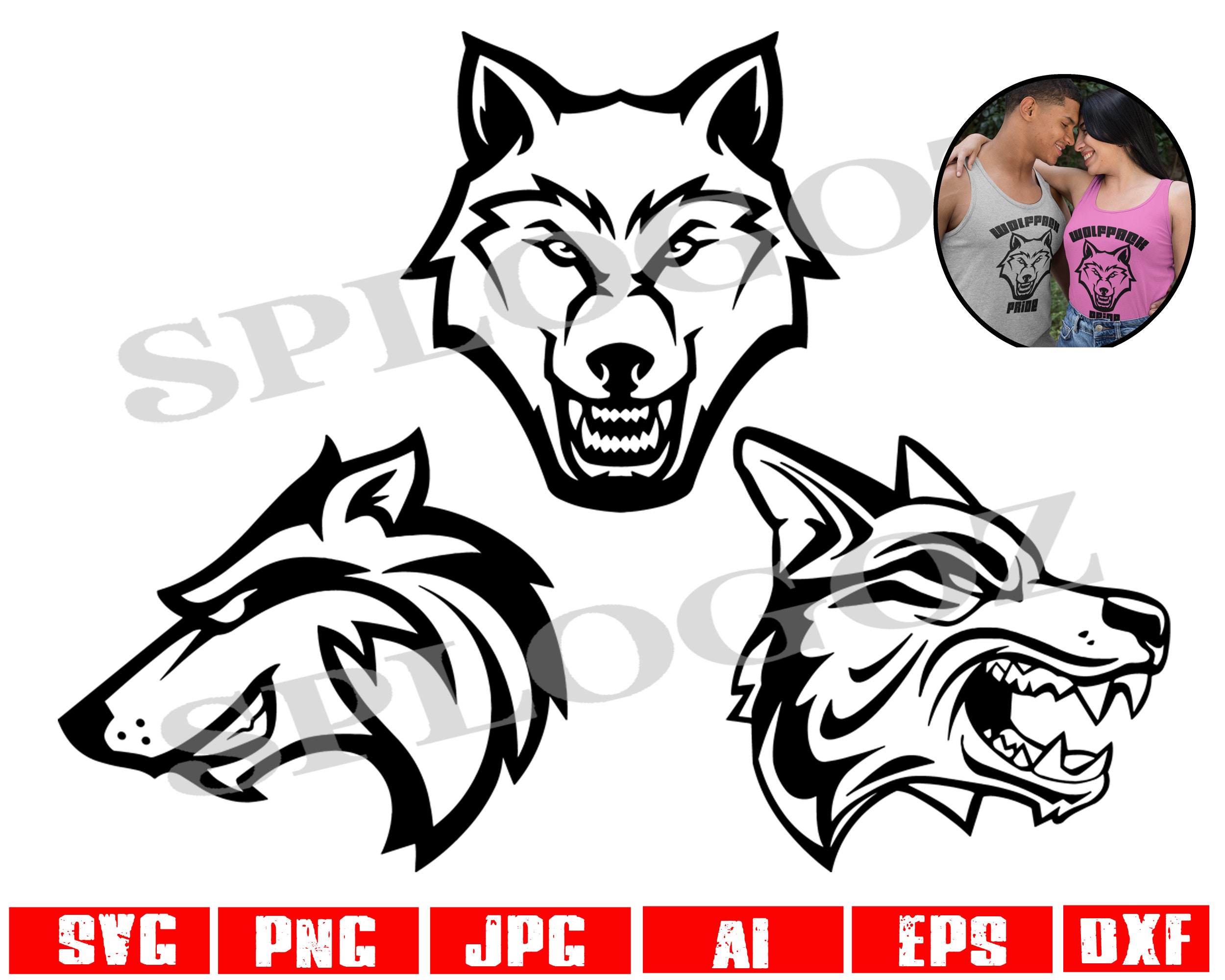 Wolfpack svg Lobos svg Wolf Pack Bundle Lobo clipart cut | Etsy