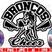 Broncos Cheerleading Svg Bronco Cheerleading Svg Sports Mascot Svg ...