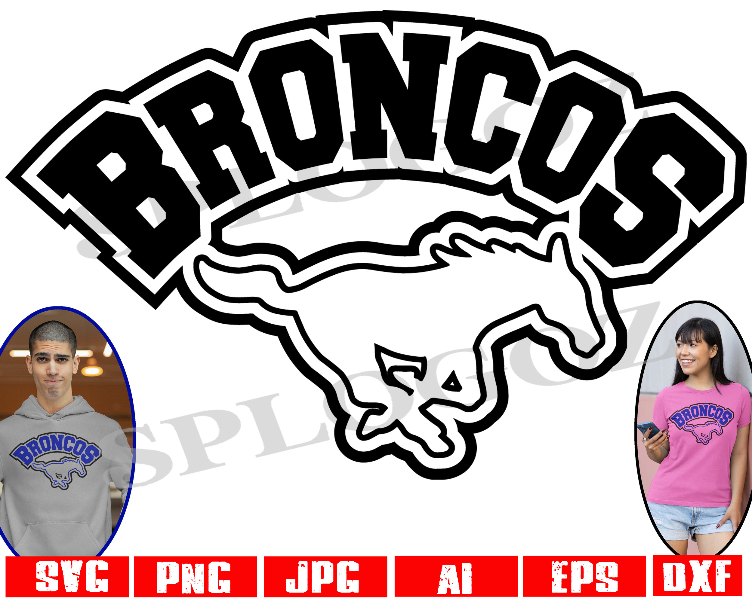 Broncos Svg Bronco Svg Bronco Png Broncos Png Broncos - Etsy