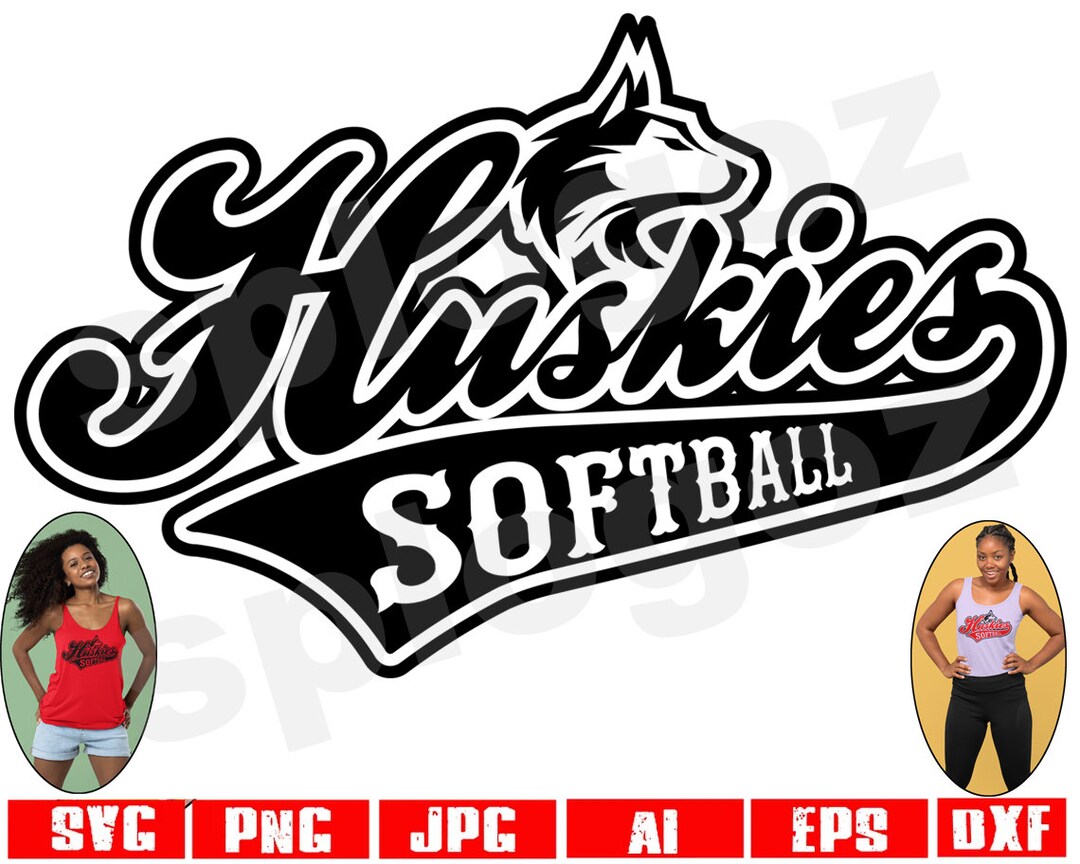 Huskies Softball Svg, Husky Softball Svg, Huskies Svg, Husky Svg ...