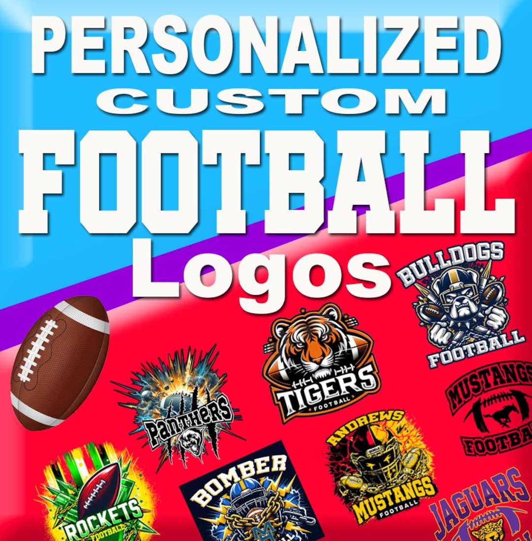 Personalized Football Logo Custom Football Design Png Custom Team Png ...