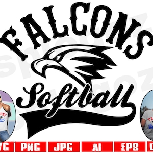 Falcons Softball Svg Falcon Softball Svg Falcons Svg Falcon Svg School ...