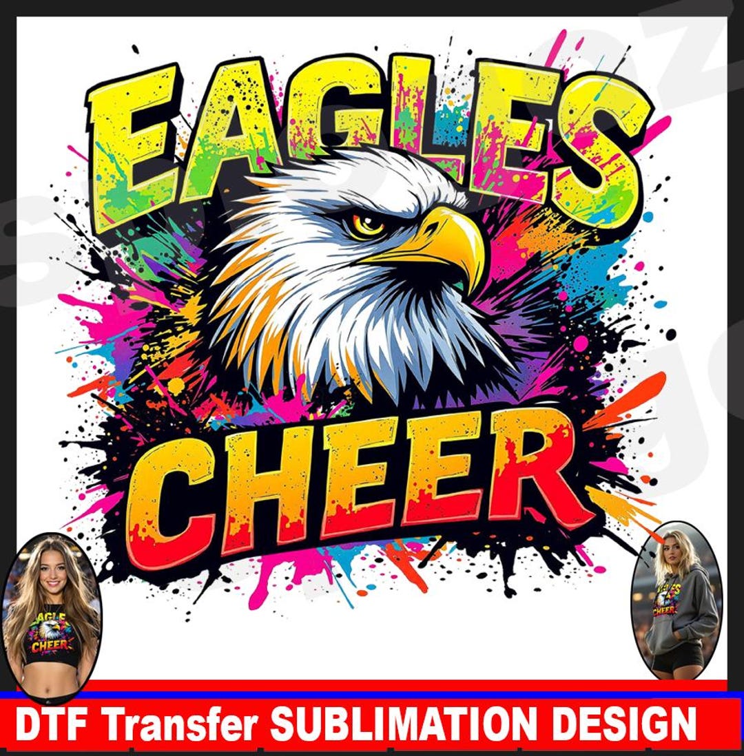 Eagles Cheer Png, Eagle Sublimation, Eagles Cheerleading Design, Eagle ...