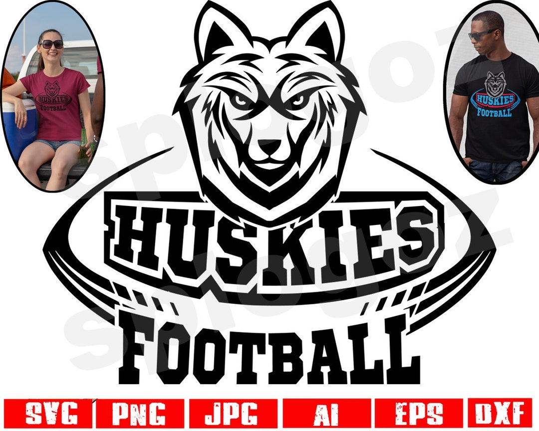Huskies Football Svg Husky Football Svg Huskies Football Png Husky ...