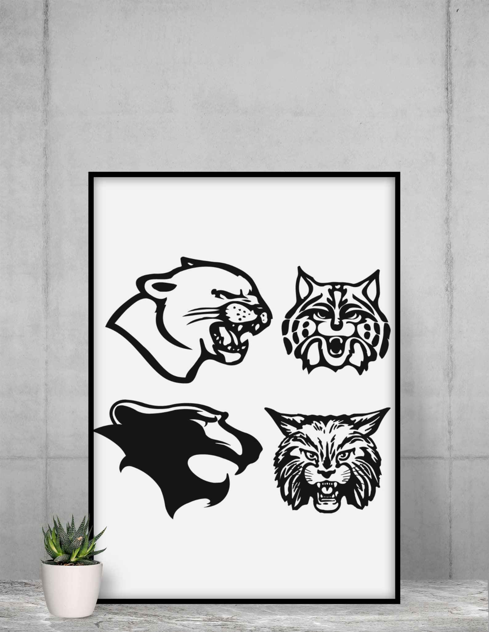 Wildcats Svg Mascot Bundle Cut Files - Etsy