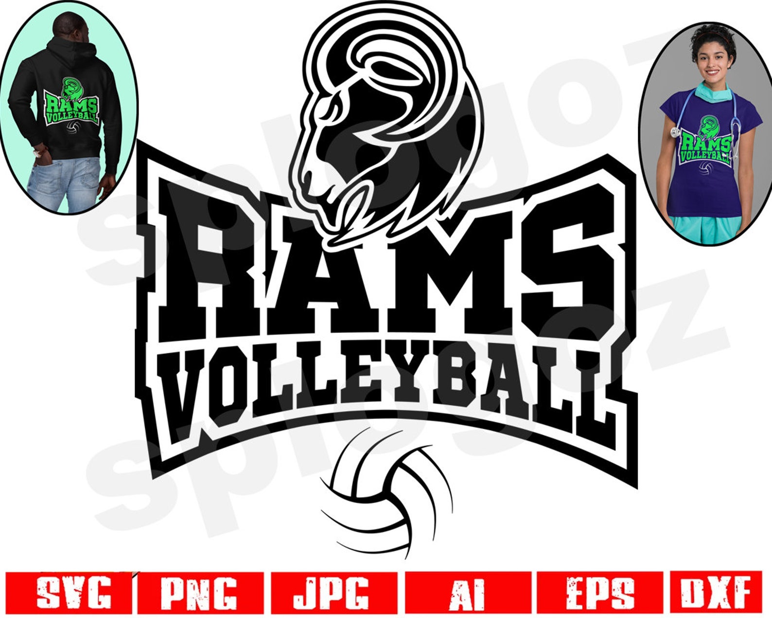 Rams Volleyball Svg Ram Volleyball Svg Rams Volleyball Png Rams Svg Ram ...