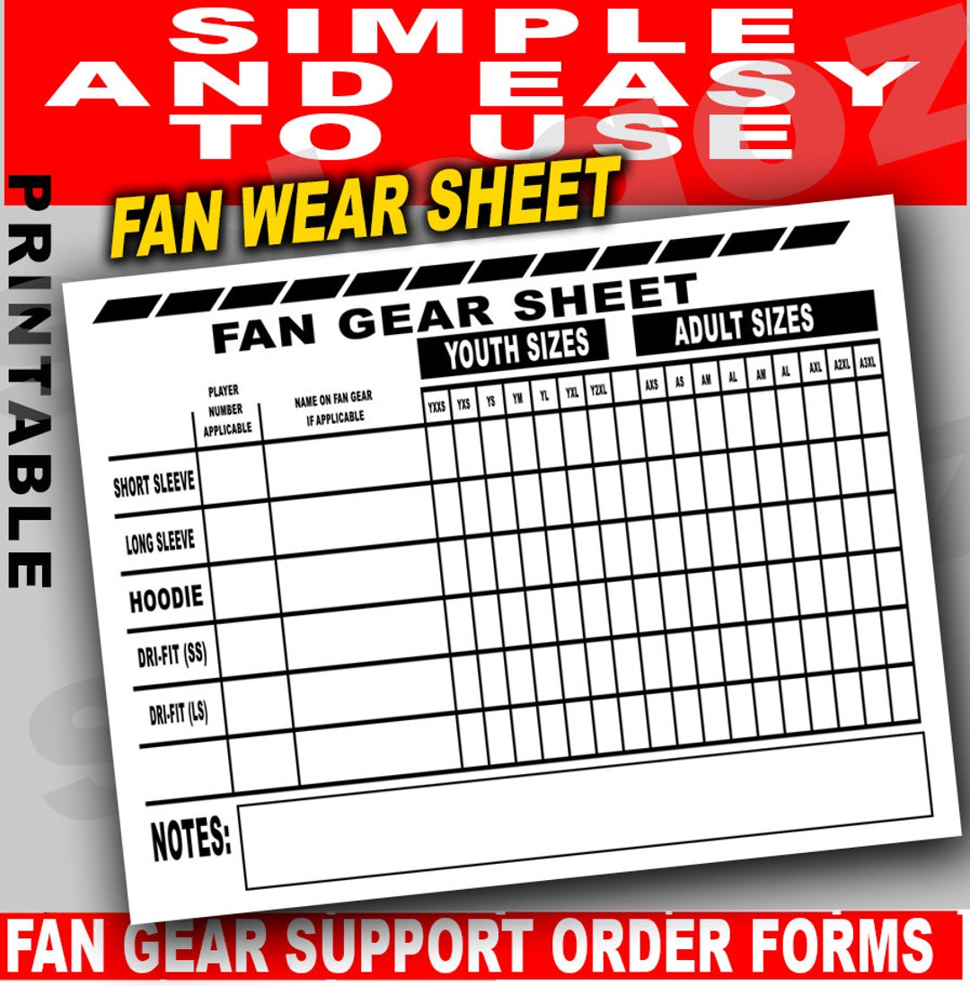 Sports Template, Sports Fans, Order Form Templates, Team Dad, Team Mom ...