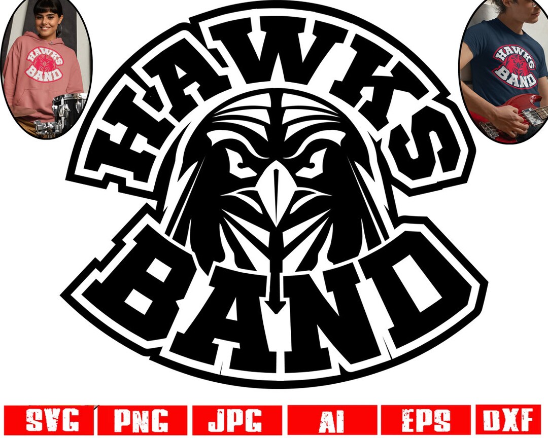 Hawks Band Svg Hawk Band Svg Hawks Band Png Hawk Svg Hawks Svg Hawks ...
