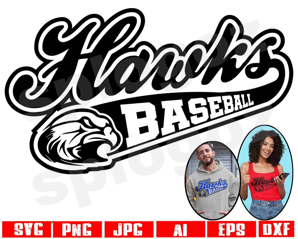 Hawks Baseball Logo Designs for Jerseys, Cricut , Banners, Tumblers - Etsy
