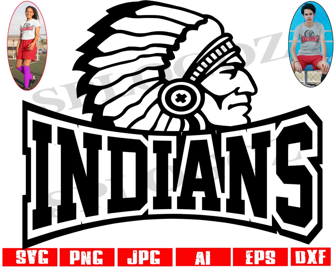 Indios svg Indio svg Indios mascota png Indios png Indio - Etsy México