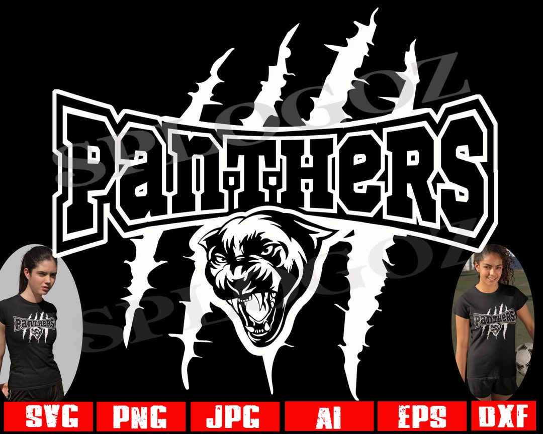 Panthers Svg, Panther Svg, Panther Png, Panther School Pride Panthers ...