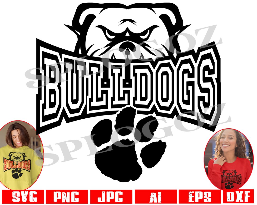 Bulldog Svg, Bulldogs Svg, Bulldog Mascot Svg, Bulldogs Png, Cricut or ...