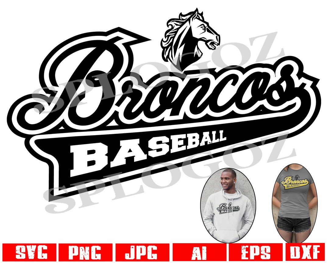 Broncos Svg, Bronco Svg, Bronco Baseball Svg, Broncos Baseball Svg ...