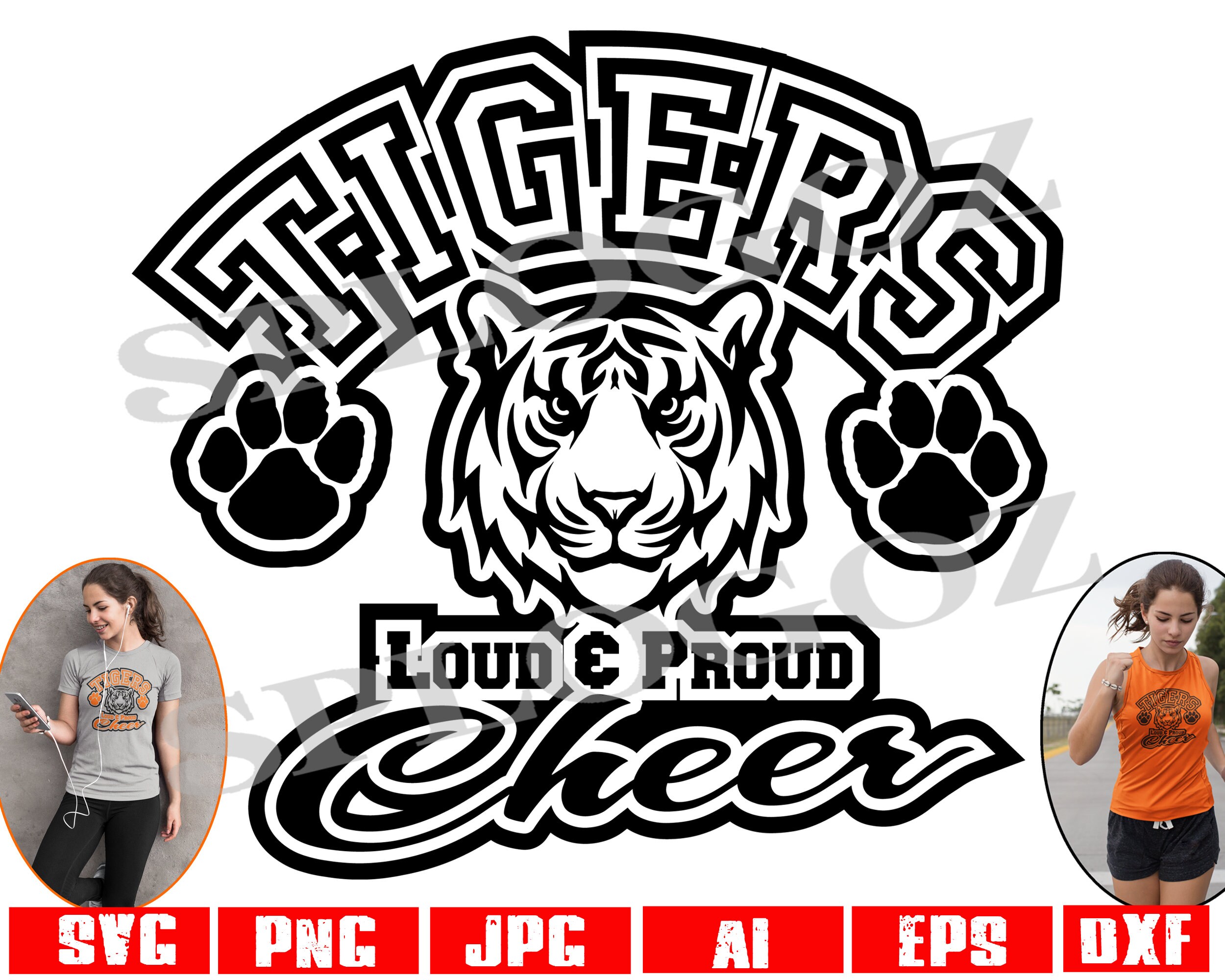 Tigers Cheerleading Svg Tiger Cheer Svg Tiger Cheerleading - Etsy