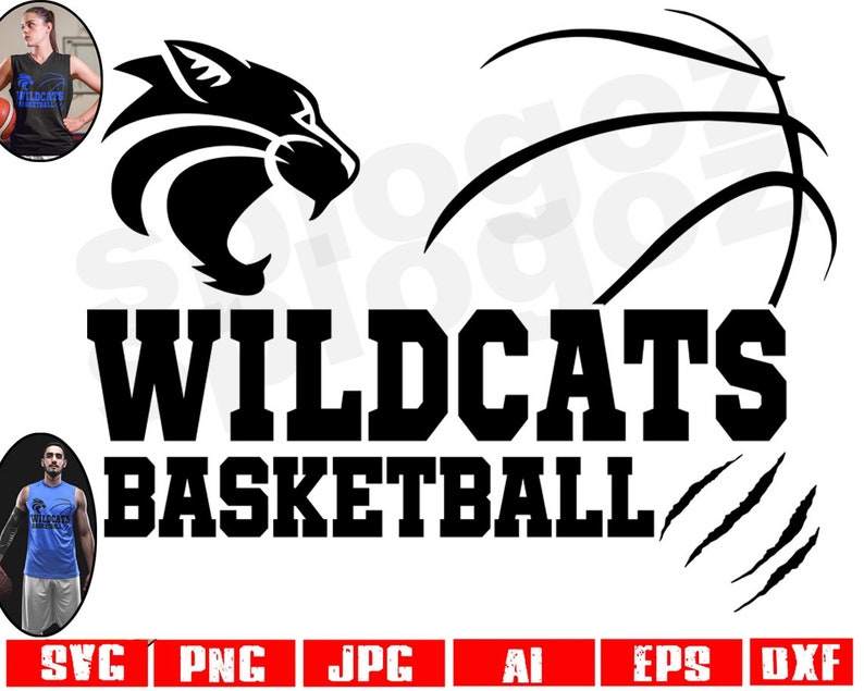 Wildcats Basketball Svg Wildcat Basketball Svg Wildcats - Etsy
