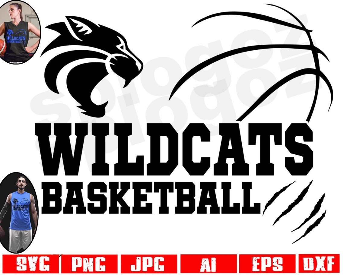 Wildcats Basketball Svg Wildcat Basketball Svg Wildcats - Etsy