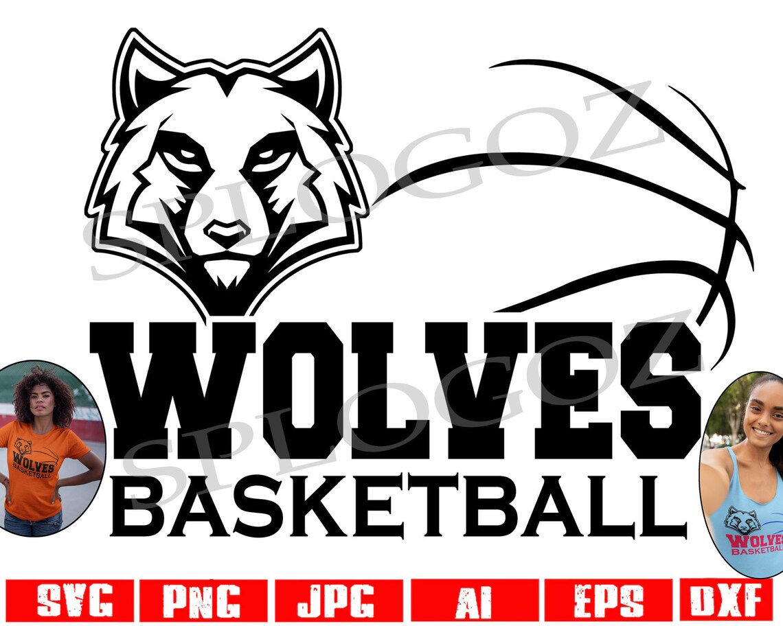 Wolves Basketball Svg Wolf Basketball Svg Wolves Svg Wolf - Etsy
