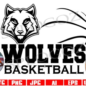 Wolves Basketball Svg, Wolf Basketball Svg, Wolves Svg, Wolf Svg ...