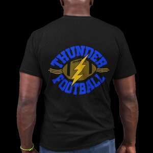 Thunder Football Svg Thunder Football Png Thunder Football Design ...