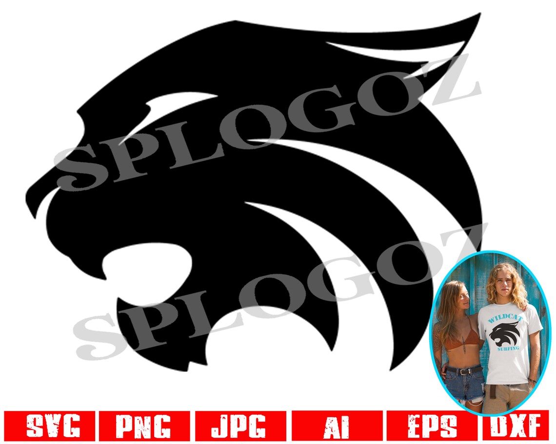 Wildcat Svg Mascot Cut File, Cricut,cameo,sizzix,pazzles,decal,stencil ...