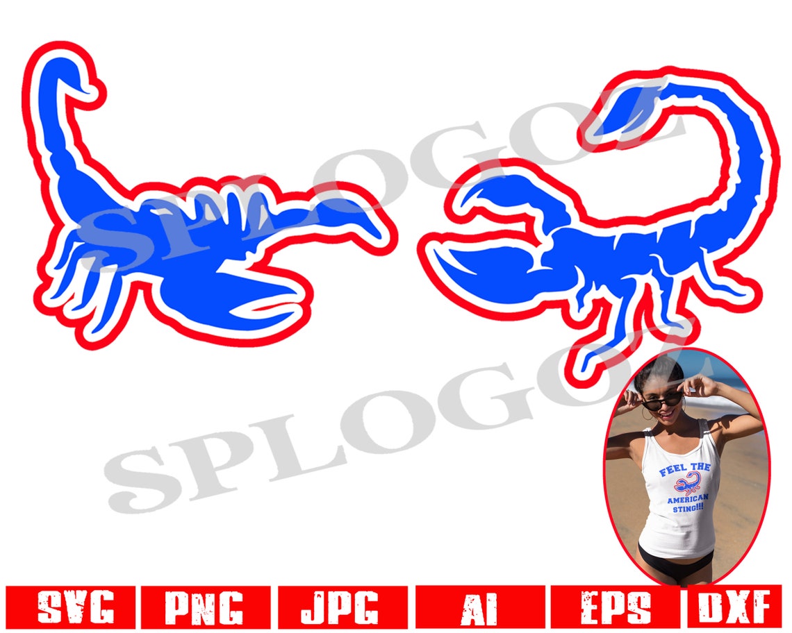 Scorpion Triple Layed Mascot Cut Files Scorpion Clipart | Etsy