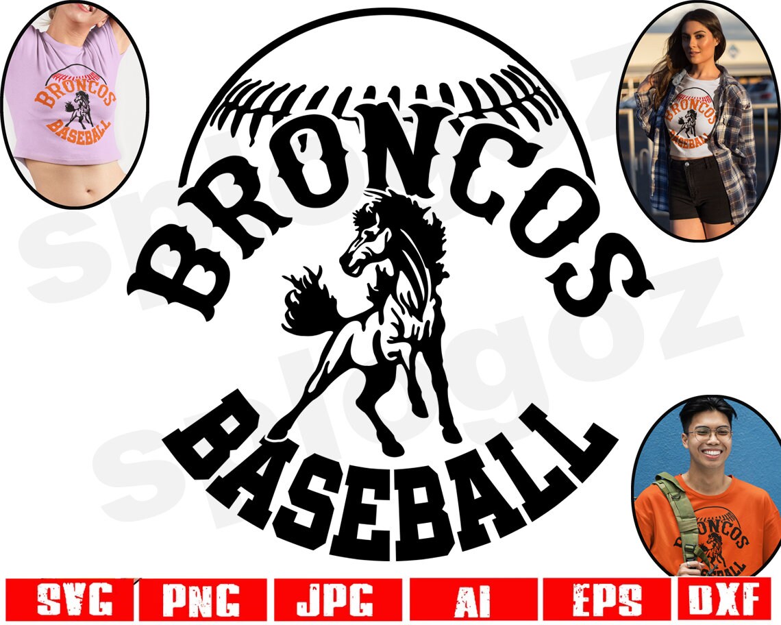 Broncos Baseball Svg Bronco Baseball Svg Bronco Svg Broncos - Etsy