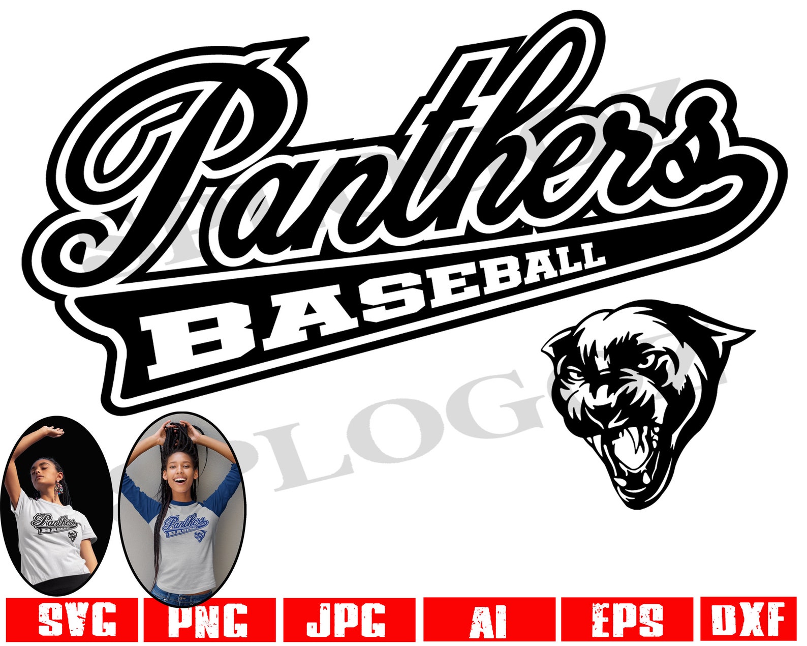 Panthers Baseball Svg, Panther Baseball Svg , Panther Svg, Panthers Svg ...