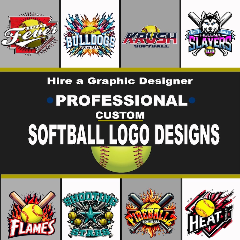 Kids Softball Logo - Etsy