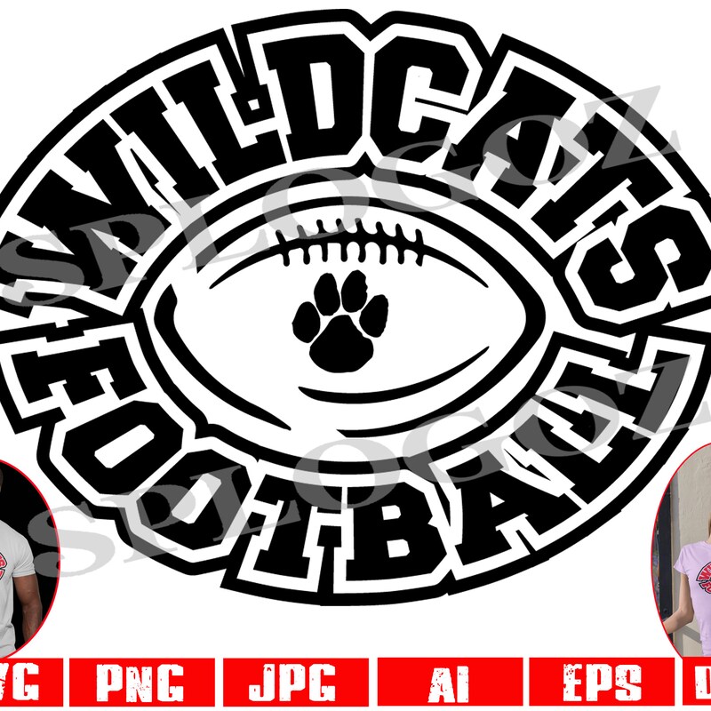 Wildcats Football Svg - Etsy