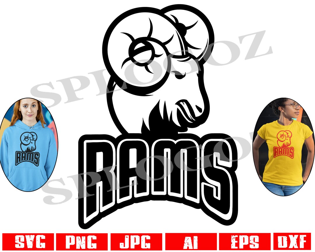 Rams Svg, Ram Svg, Rams Png, Ram Png Digital Cut File, School Pride ...