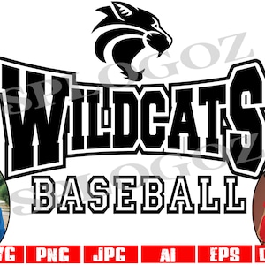 Wildcats Baseball Svg, Wildcat Baseball Svg, Wildcats Svg, Wildcat Svg ...
