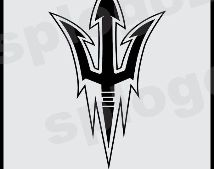 Arizona State Sun Devils 12”premium Vinyl Decal Licensed NCAA Sparky - Etsy