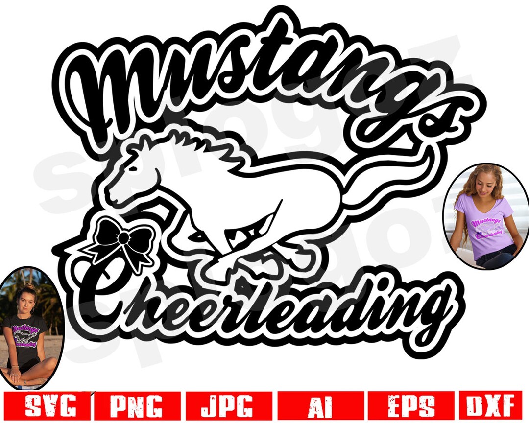 Mustangs Cheer Svg Mustang Cheer Svg Mustangs Cheerleading Svg Mustang ...