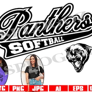 Panthers Softball Svg, Panther Softball Svg , Panther Svg, Panthers Svg ...