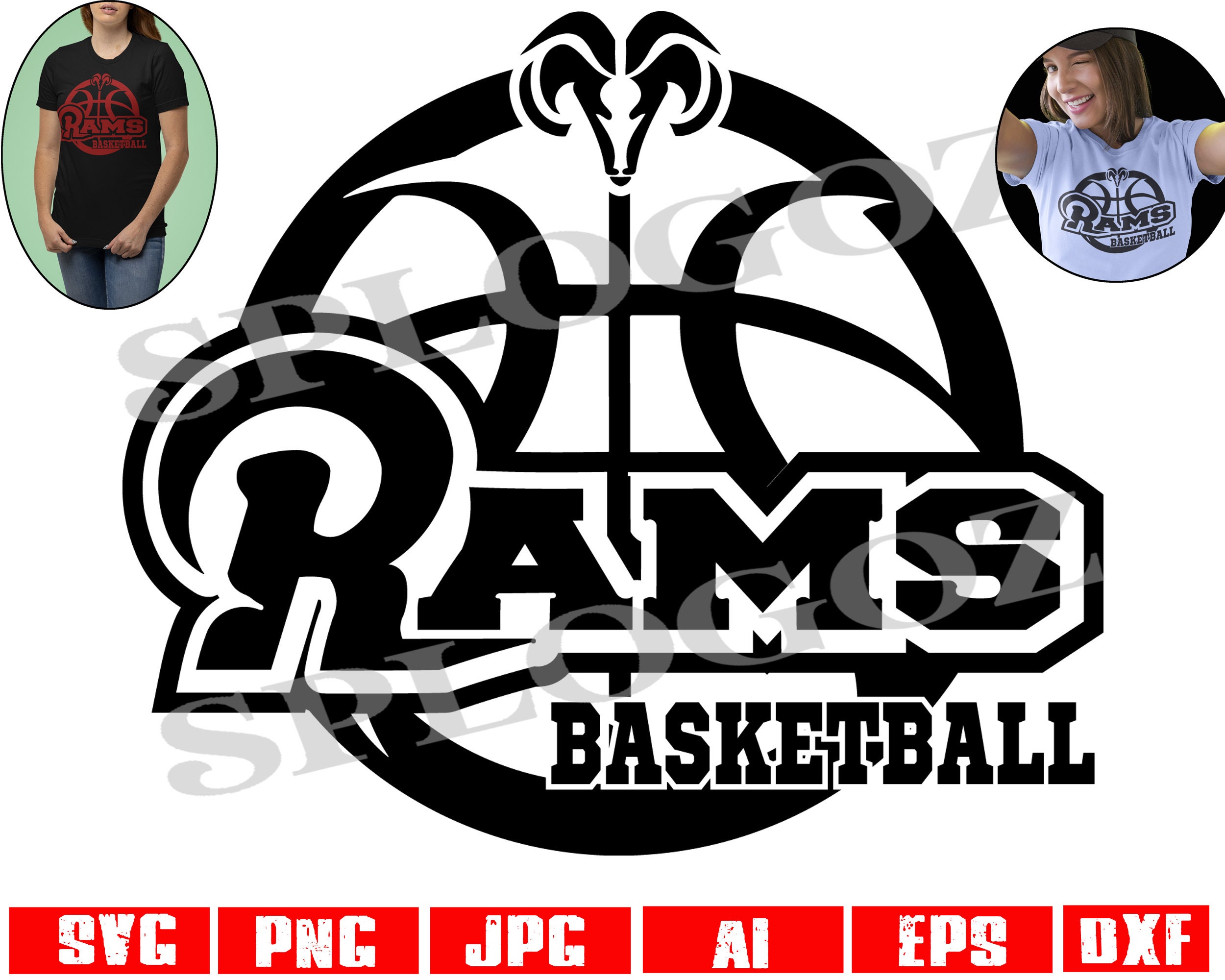 Rams Basketball Svg, Ram Basketball Svg, Rams Svg, Ram Svg Digital Cut ...