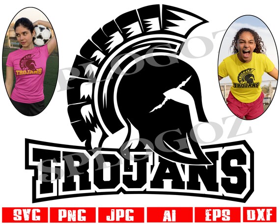 Trojans Svg Trojan Svg Trojans School Mascot Trojans Mom - Etsy