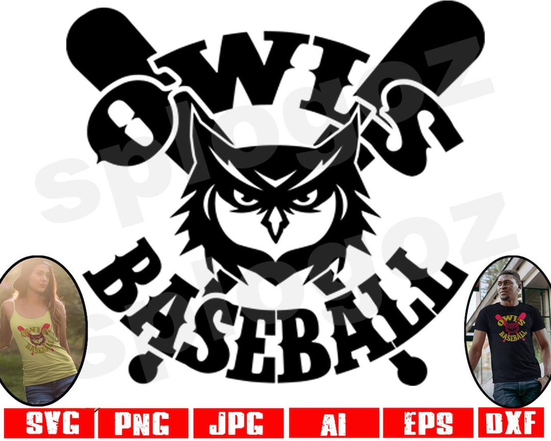 Owls Baseball Svg Owl Baseball Svg Owls Svg Owl Svg Owls Baseball Png ...