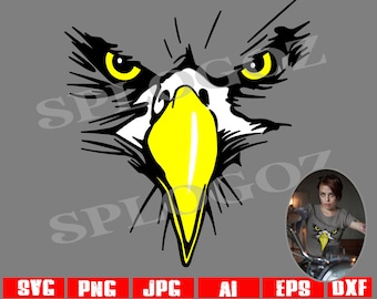 Eagle Svg, Eagles Svg Mascot, Eagle SVG Digital Download, SVG Cut File ...