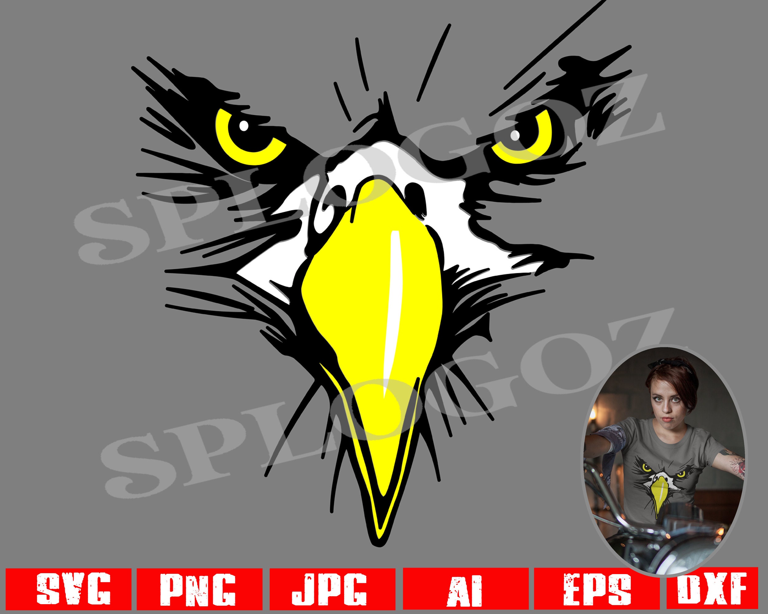 Eagle Svg, Eagles Svg Mascot, Eagle SVG Digital Download, SVG Cut File ...