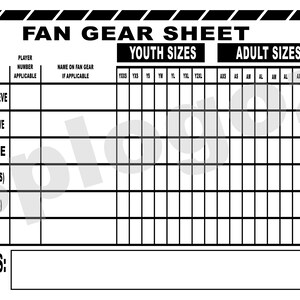 Sports Template, Sports Fans, Order Form Templates, Team Dad, Team Mom ...