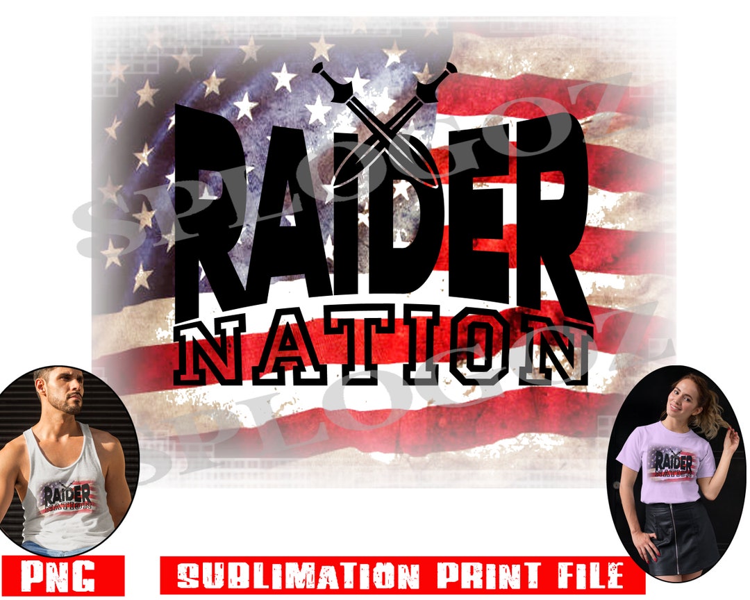 Raider Nation Sublimation Design, Raider Nation Transfer, Raiders Png ...